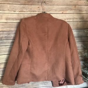 Chico's | Jackets & Coats | Chicos Blush Pink Suede Like Jacket Blazer Size | Poshmark